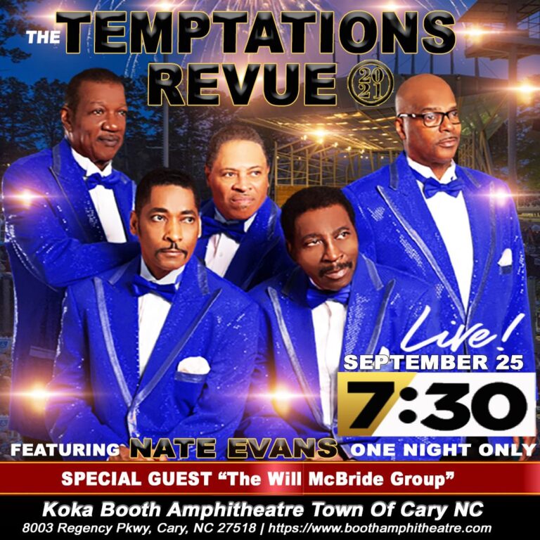 The Temptations Revue featuring Nate Evans – Rhythms Live Music Hall